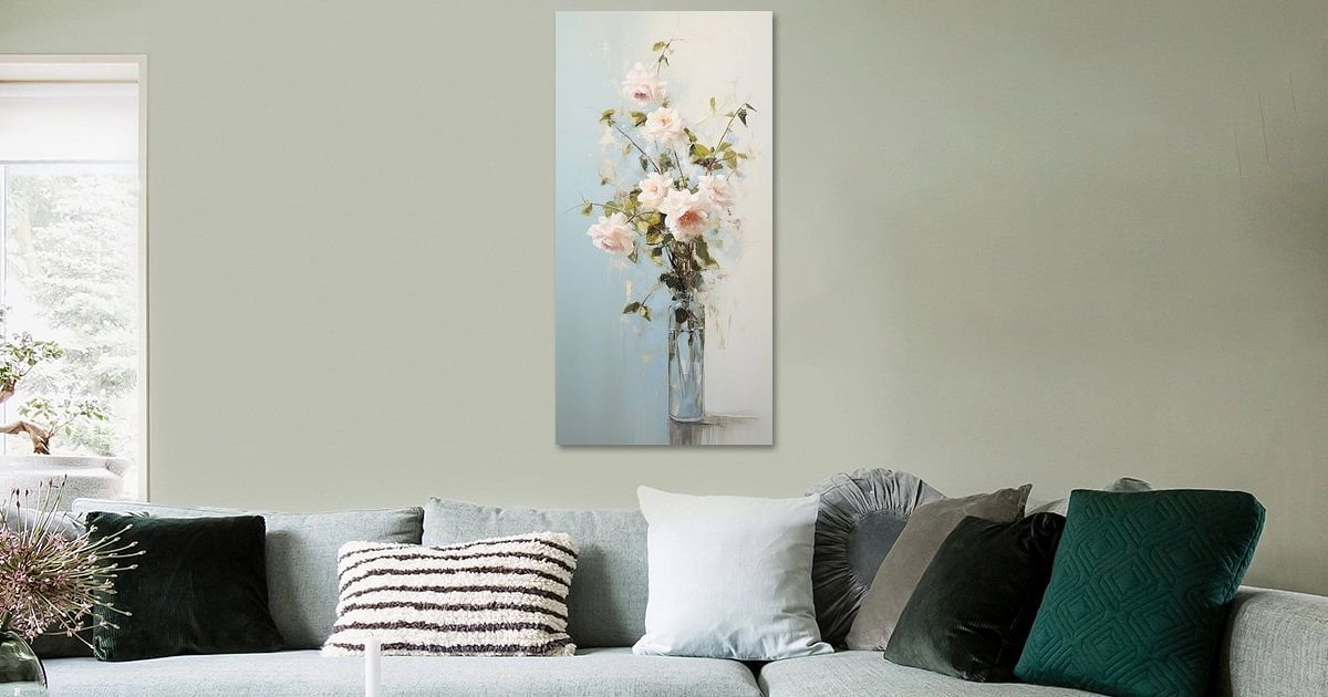 Schilderij met Bloemen 270096 van De Mooiste Kunst op canvas, behang en meer